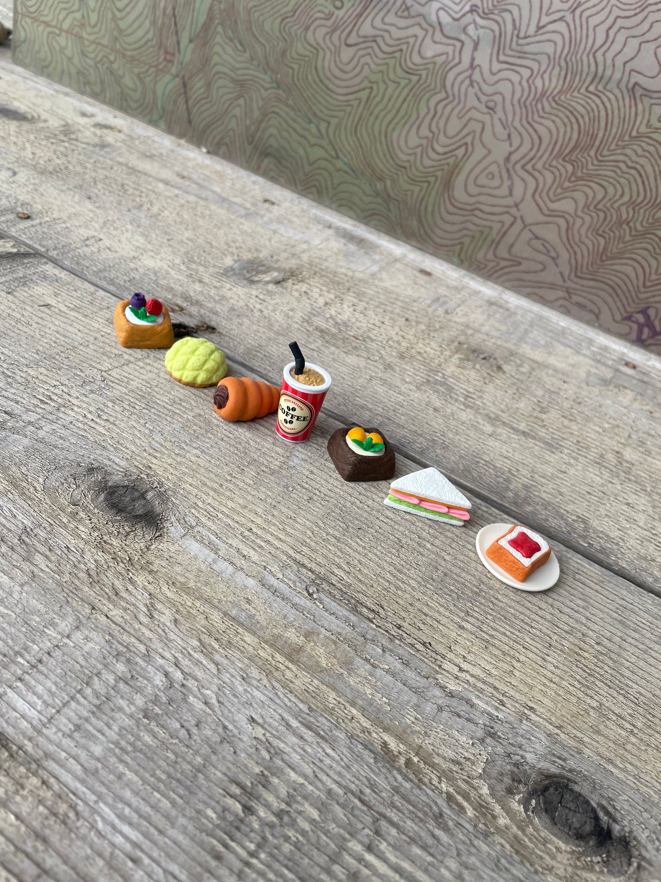 Mini Cafe Eraser Set Cute Eraser Japan Food Eraser Pastry - Etsy