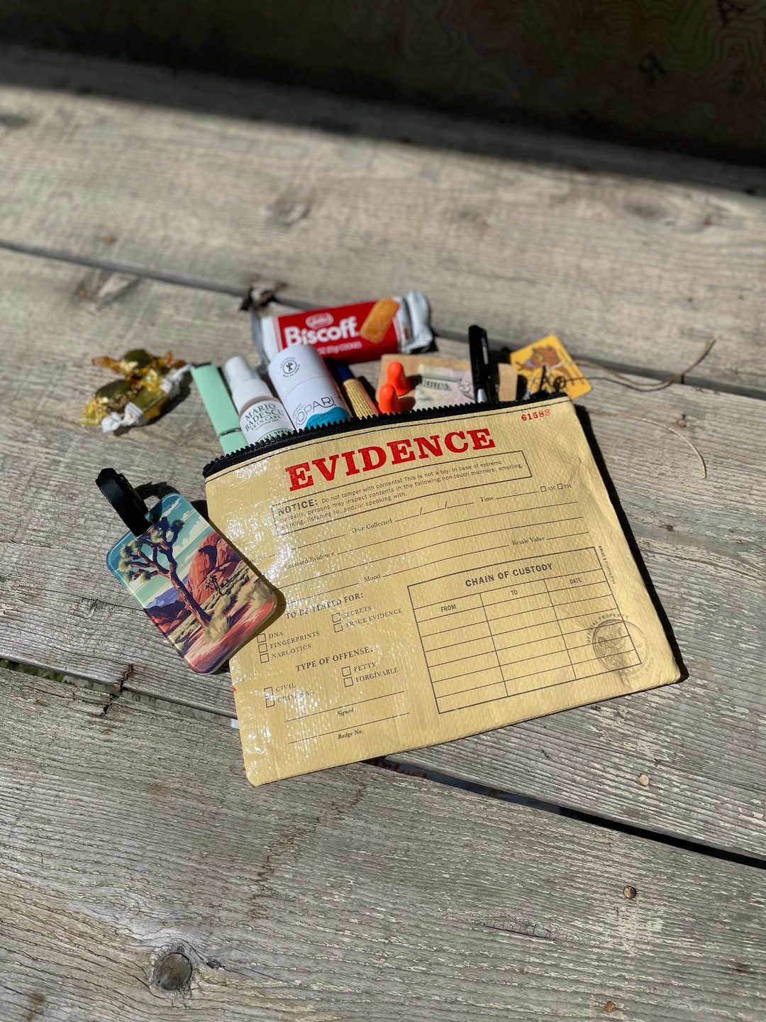 Evidence Bag, True Crime, True Crime Gift, Travel Pouch, Travel ...