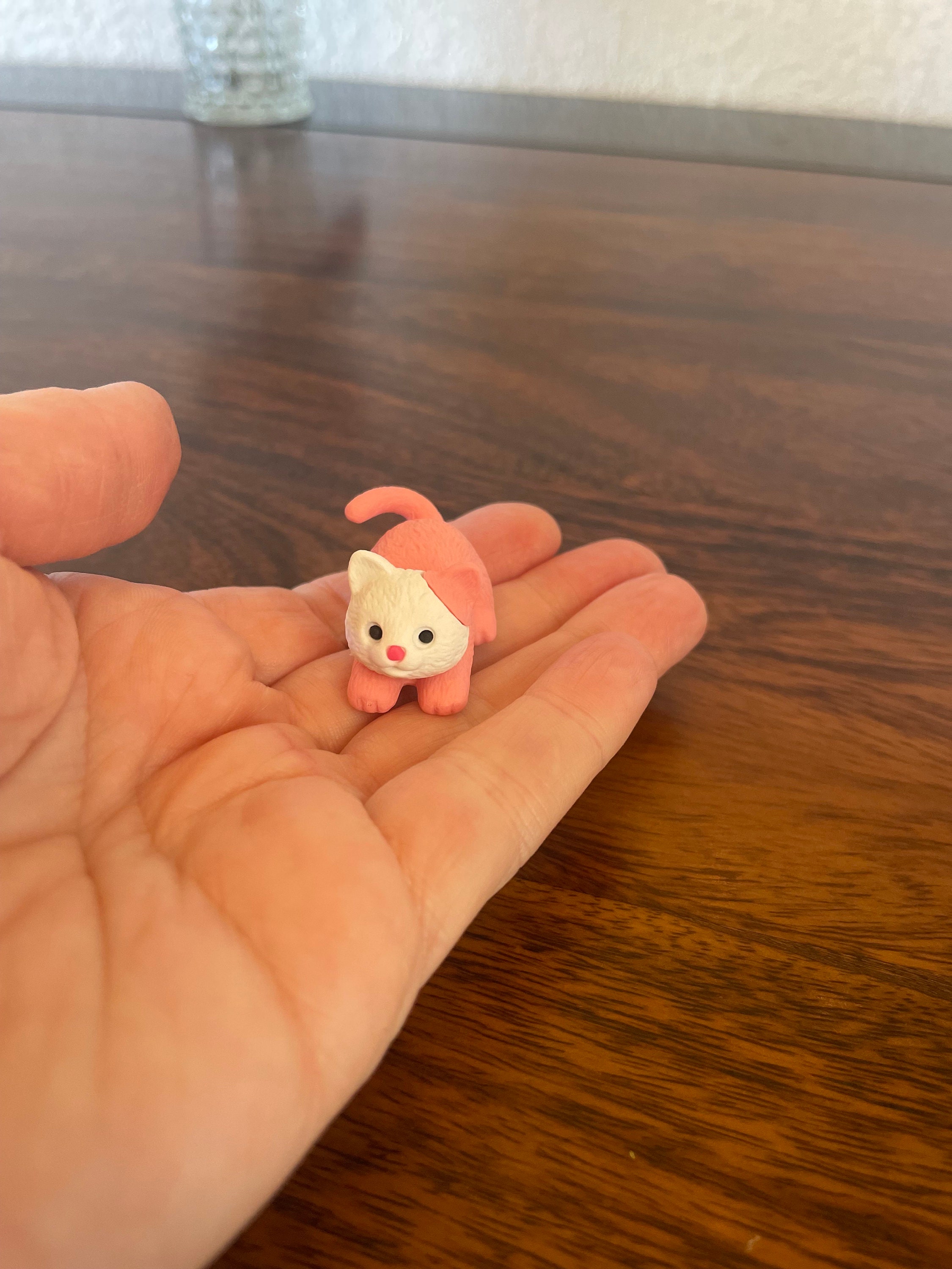 Cat Mini Eraser Pink Cat Mini Eraser Japan Kitty Animal Eraser 3d House ...