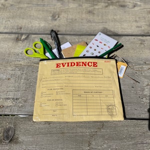 Police Evidence Bag Office Supply Bag Zip Pouch Pen Pouch Pencil Bag ...