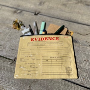 Evidence Bag, Crime Scene Kit, Office Bag, Zip Pouch,true Crime Gift, Gift for Her, Zip Bag Gift ...