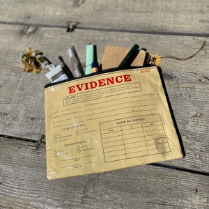 Evidence Bag, Crime Scene Kit, Office Bag, Zip Pouch,true Crime Gift, Gift for Her, Zip Bag Gift ...