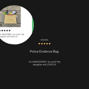Police Evidence Bag Office Supply Bag Zip Pouch Pen Pouch Pencil Bag ...