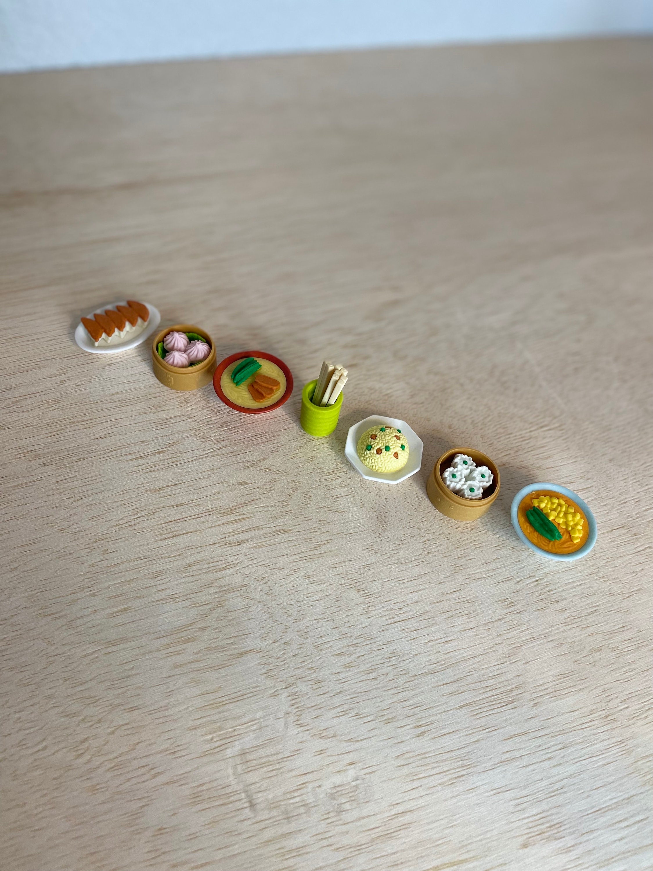 Chinese Dim Sum Eraser Set Iwako Japan Eraser Chinese Food Eraser Dim ...