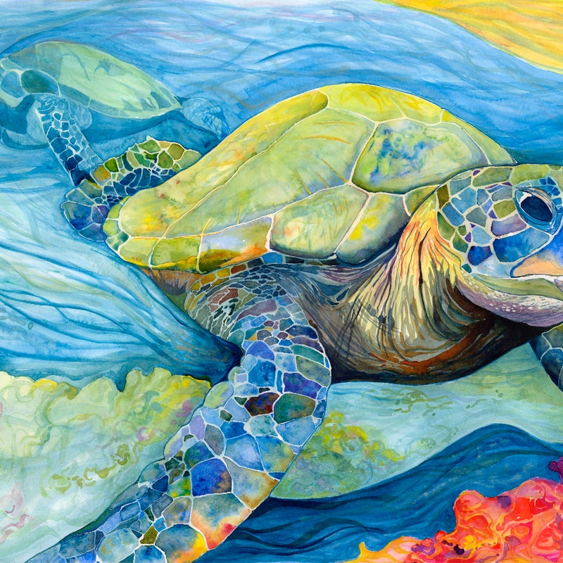 Honu Painting - Etsy