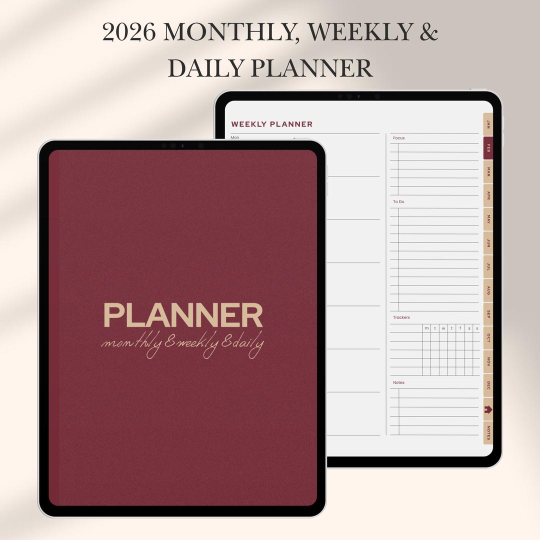 Timeless & Undated Daily, Weekly, Monthly Planner - Etsy