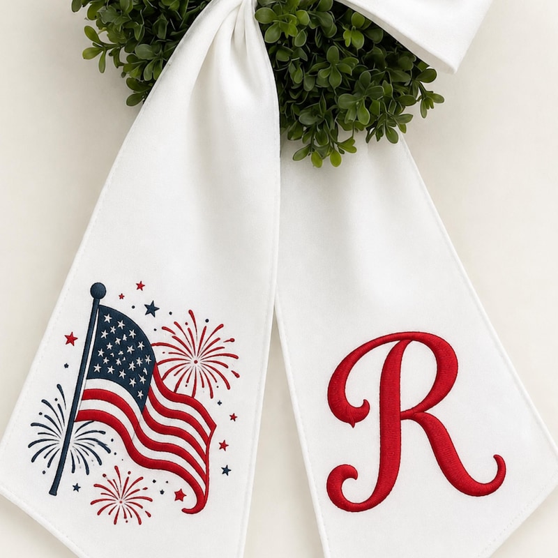 Wreath Sash American - Etsy