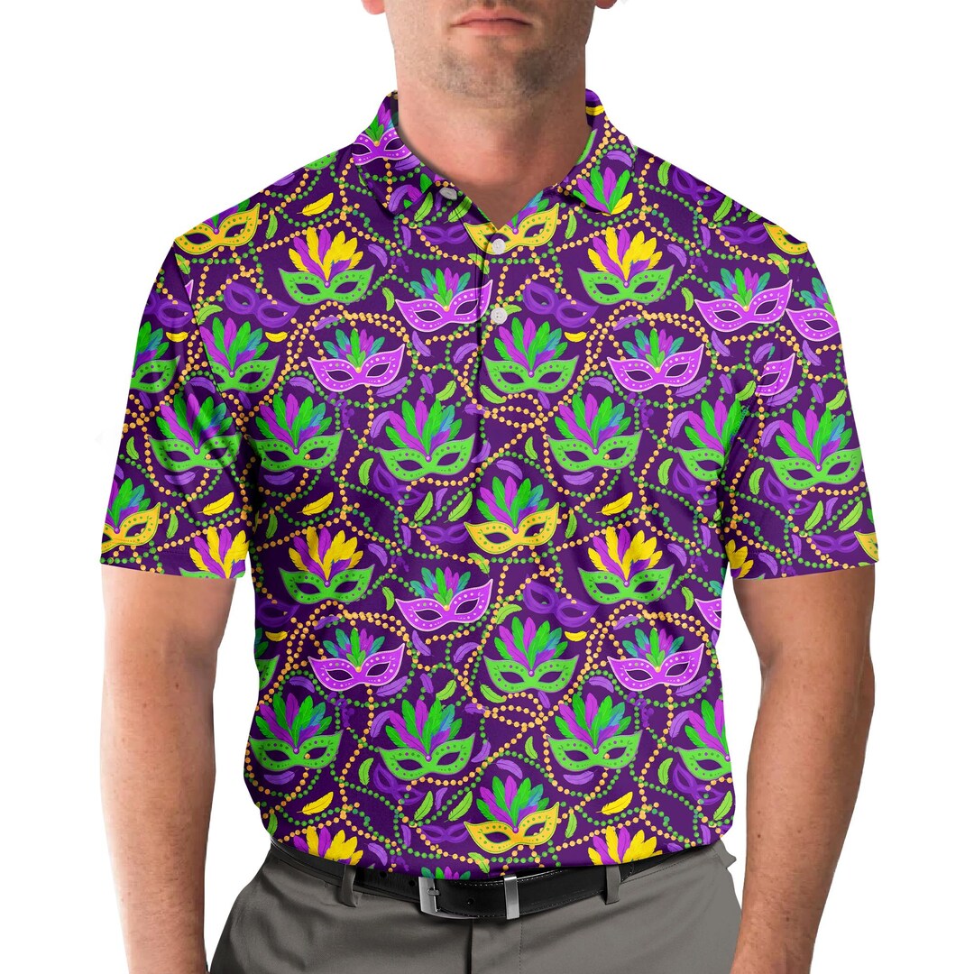 Mardi Gras Polo Shirt