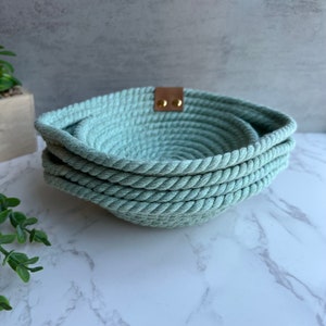 Small Decorative Tray, Rope Trays, Rope Basket With Handles, Table ...