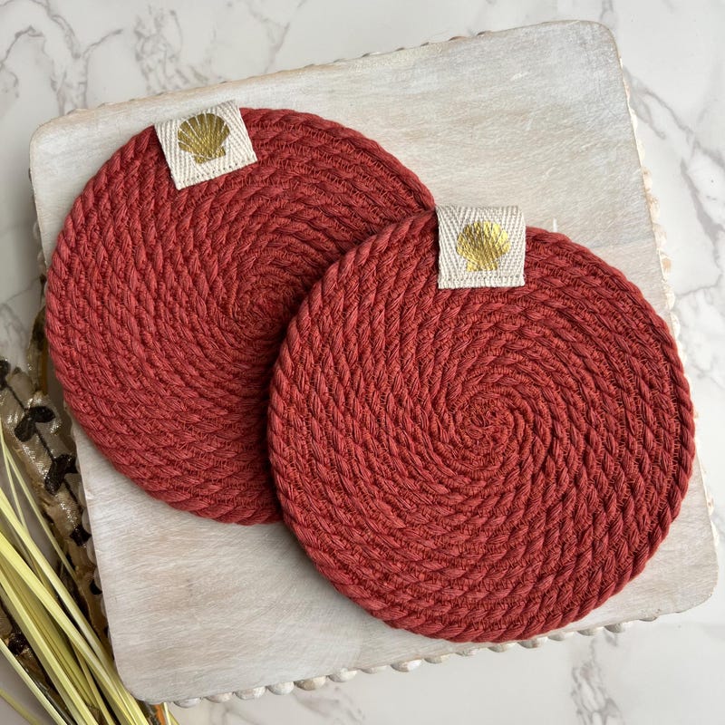 Seashell Coasters - Etsy