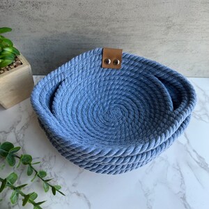 Small Decorative Tray, Rope Trays, Rope Basket With Handles, Table ...