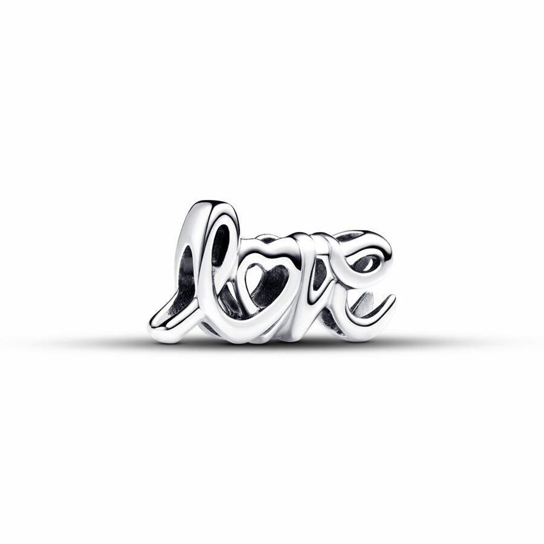 Pandora Handwritten Love Charm Sterling Silver - Etsy
