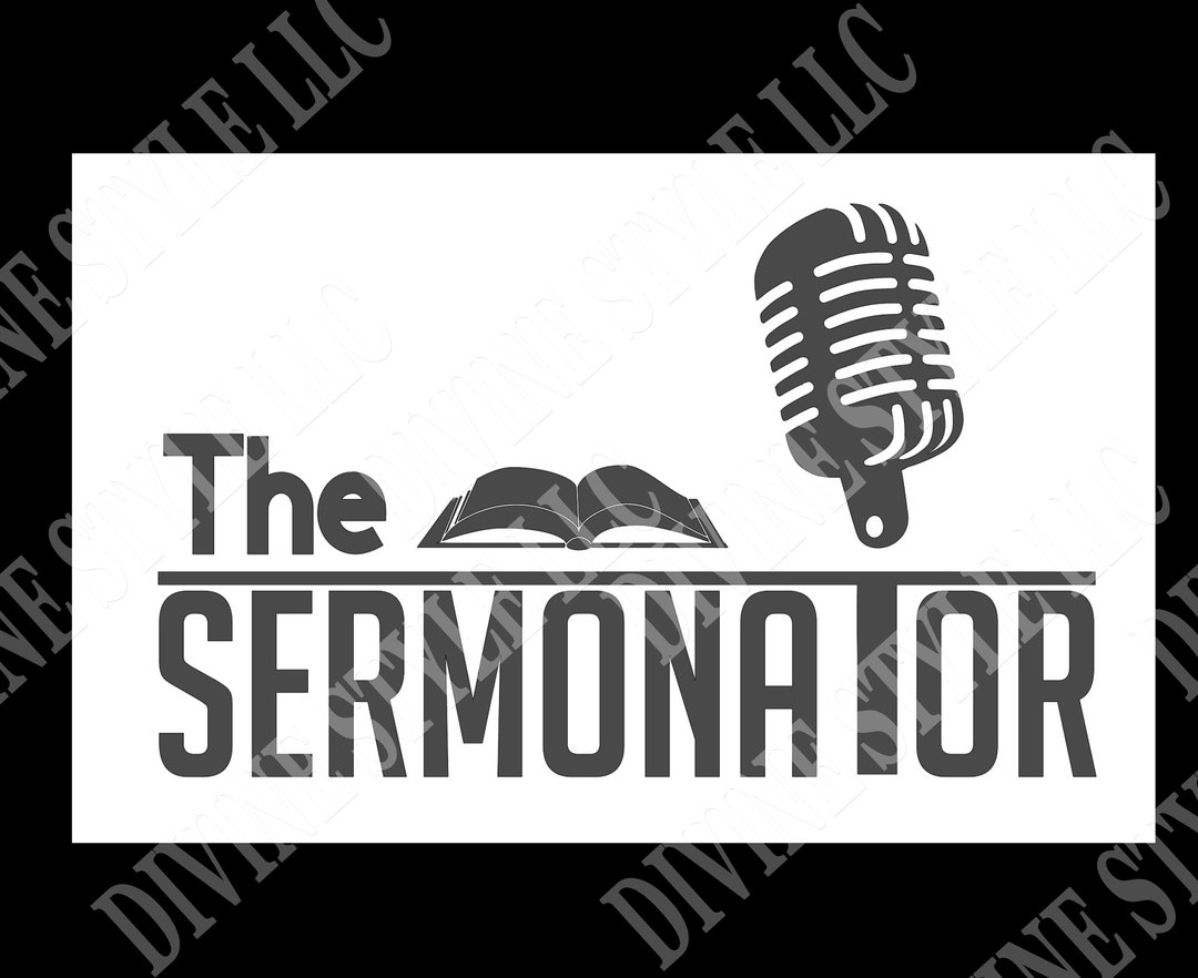 Sermonator Clip Art JPEG PNG Tshirt Design Cricut & - Etsy