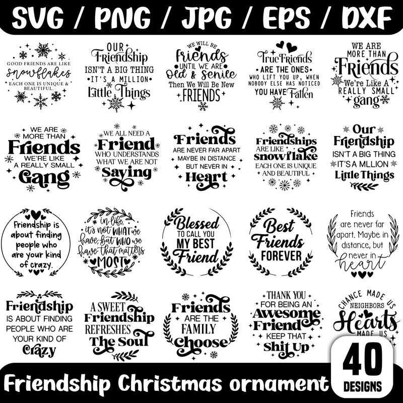 Friendship Christmas Ornament - Etsy