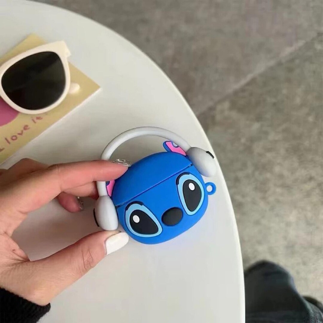 Stitch Head Airpods Case Gen 1 2 3 4 Pro 2 | Unique Cute Funny Design ...