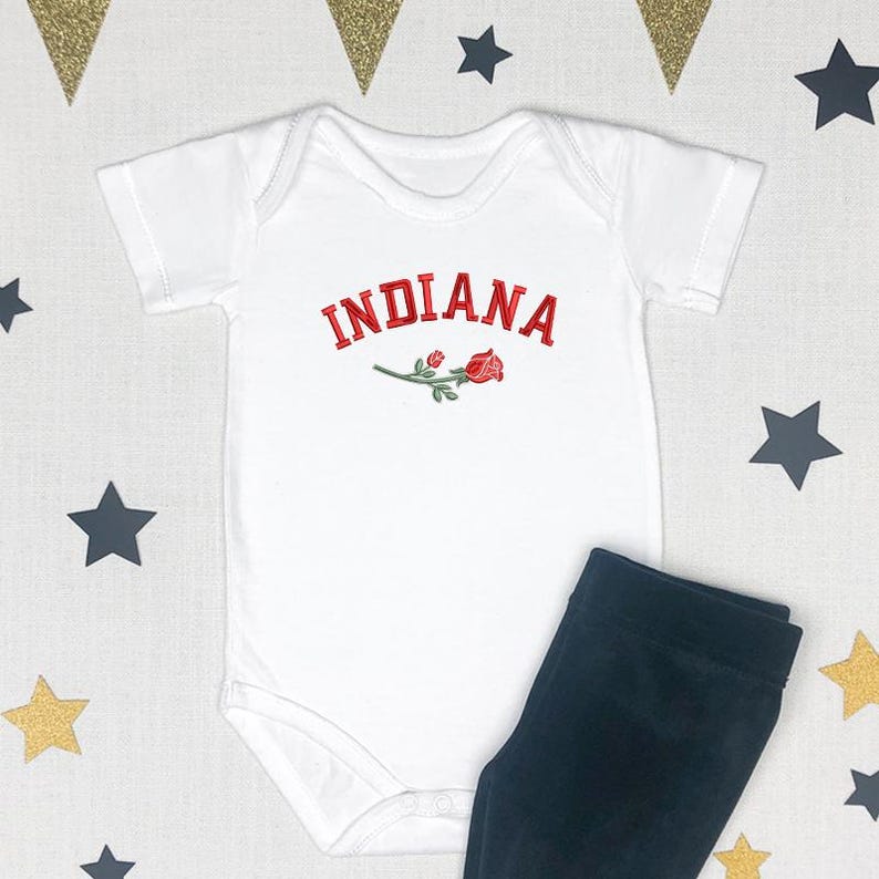 Indiana Embroidery Design, College Embroidery File, University, 5 Size ...