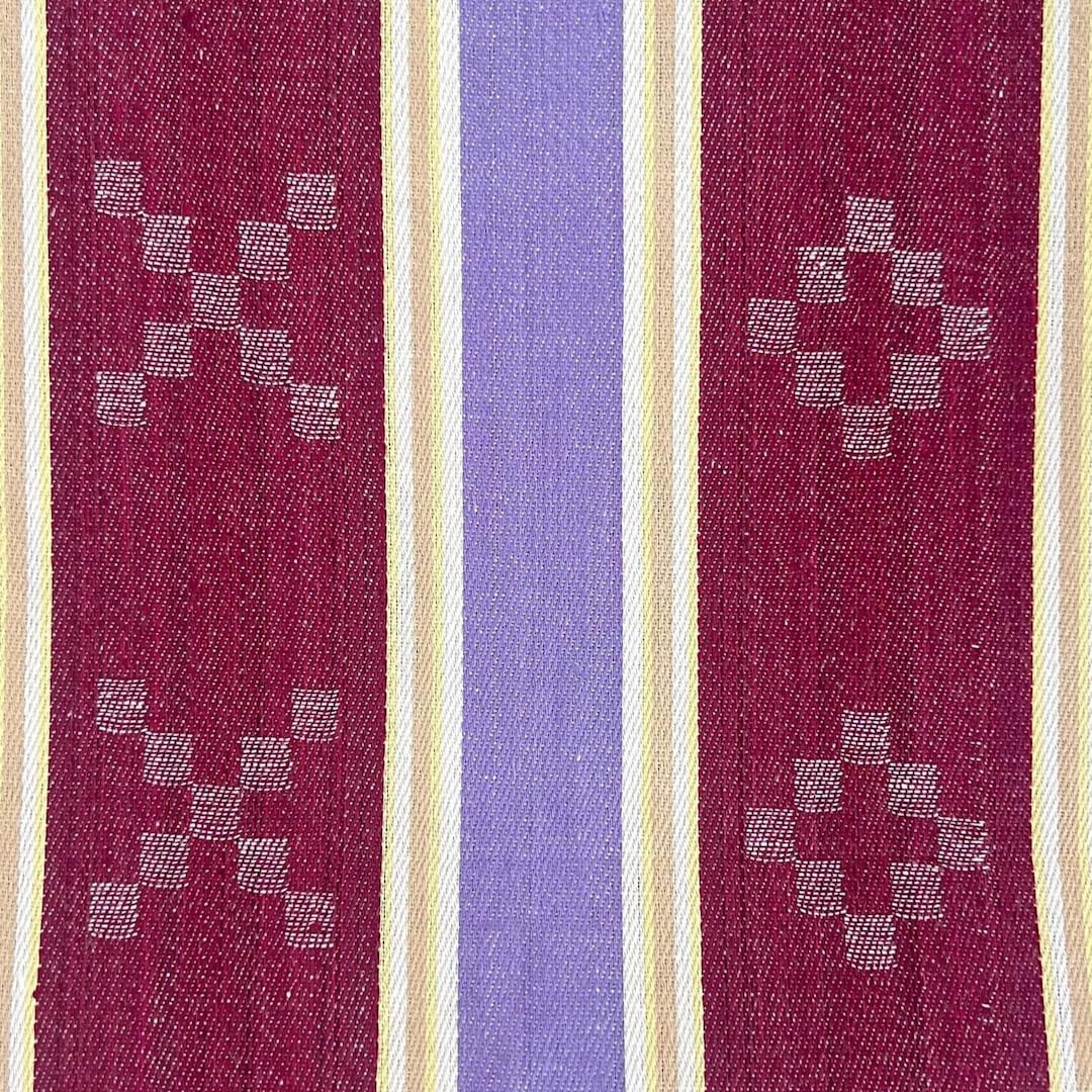 Purple Vintage Ticking Fabric - Etsy