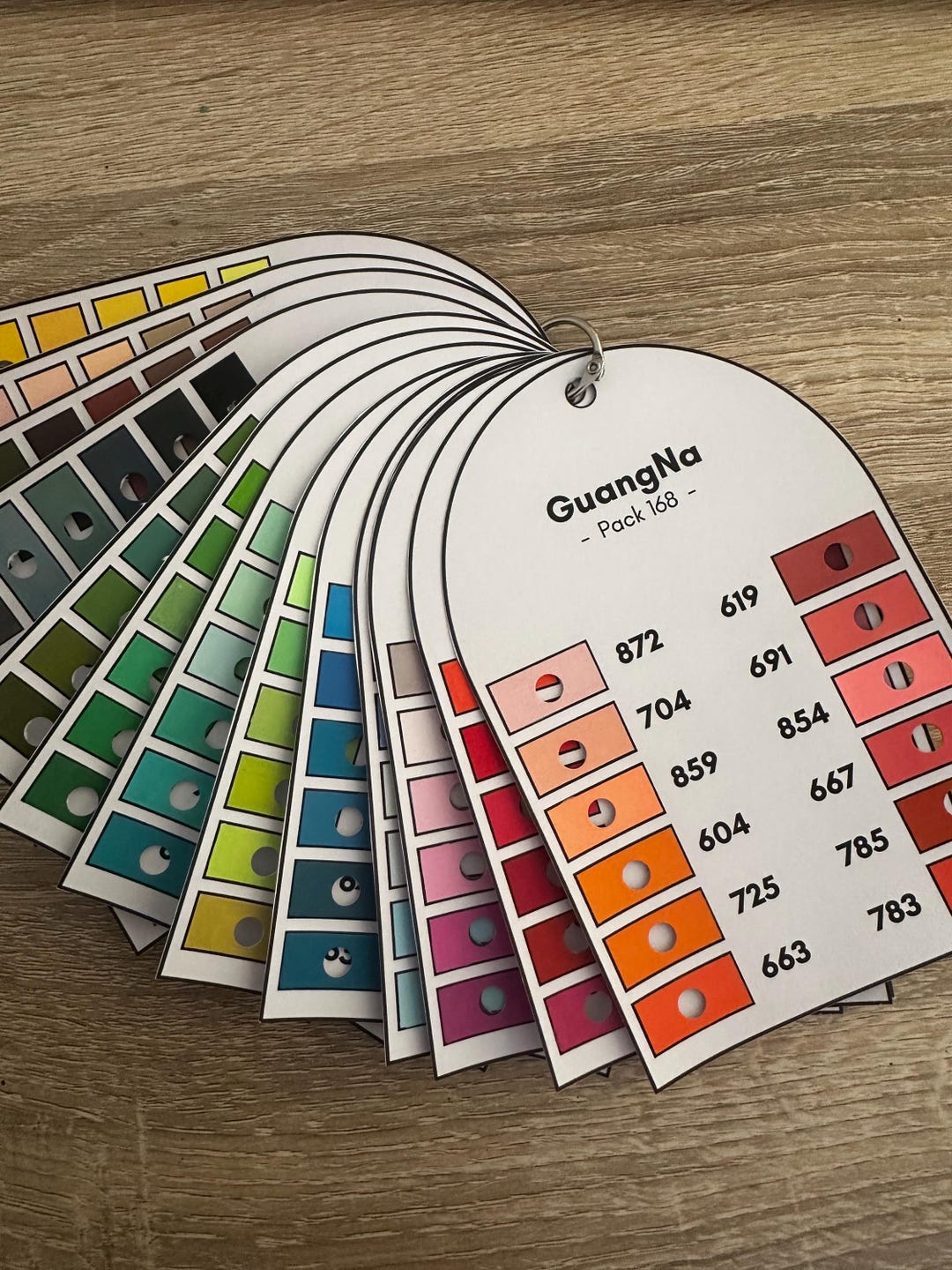 Guangna 168 Felt-tip Pen Color Chart (blank Digital PDF Format ...