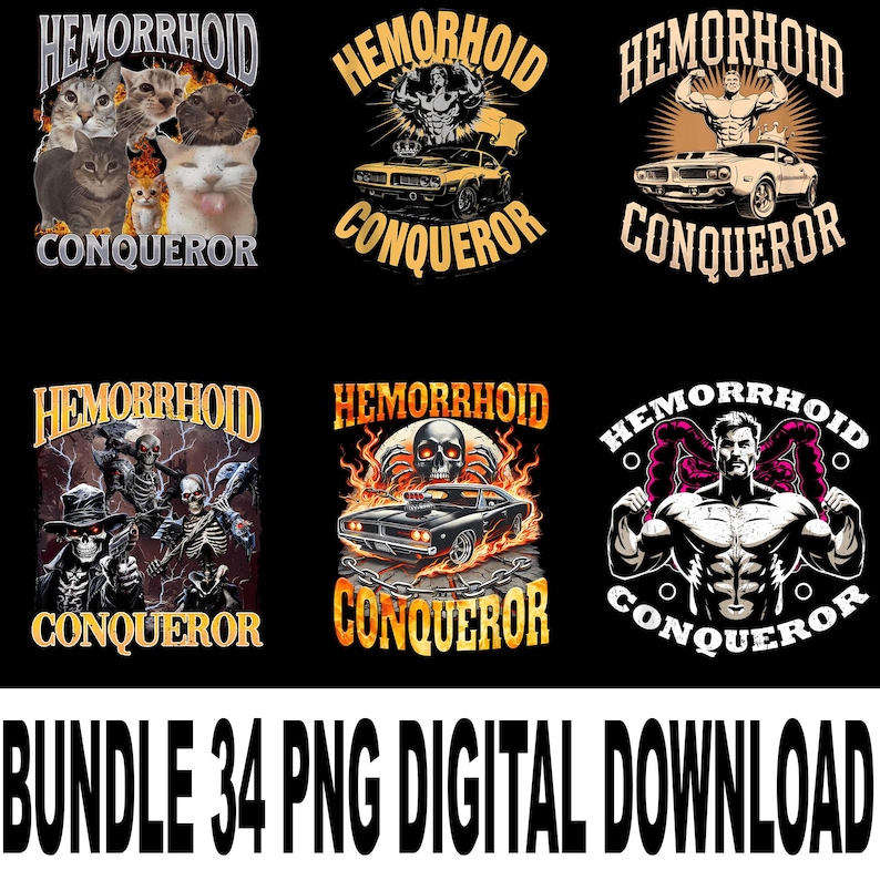 Hemorrhoid Conqueror PNG, Funny Health Humor Quote, Sarcastic Medical ...