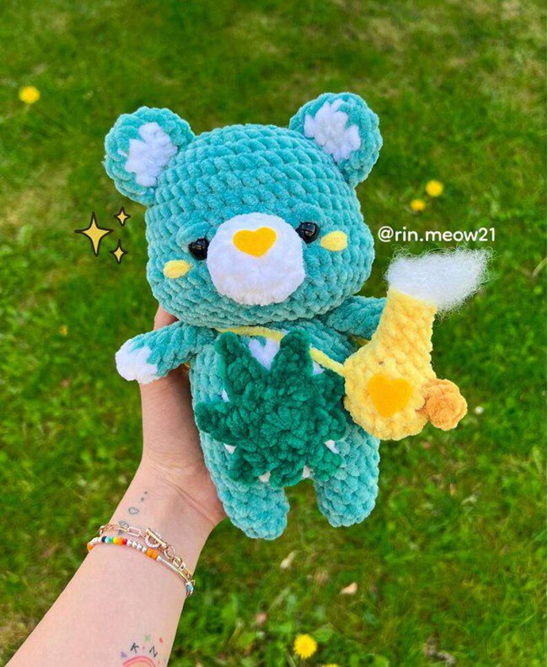 Bear Amigurumi Crochet Pattern PDF, Plush Holiday Bear Toy Tutorial ...
