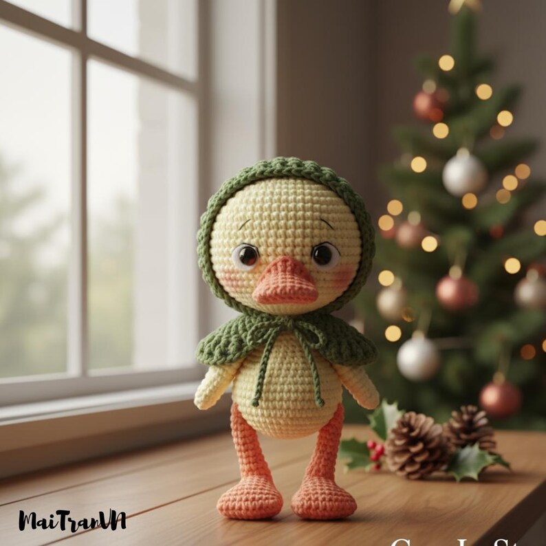 Christmas Duck Amigurumi Crochet Pattern PDF – Easy Beginner Tutorial ...