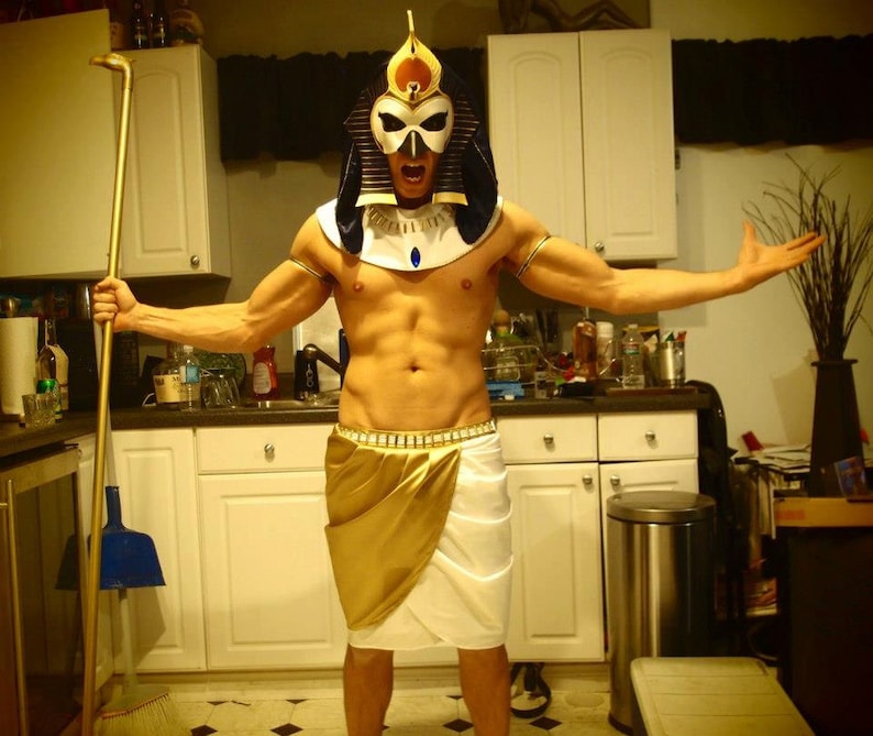 Made to Order: Egyptian God of the Sun Ra V.2 Leather Mask - Etsy