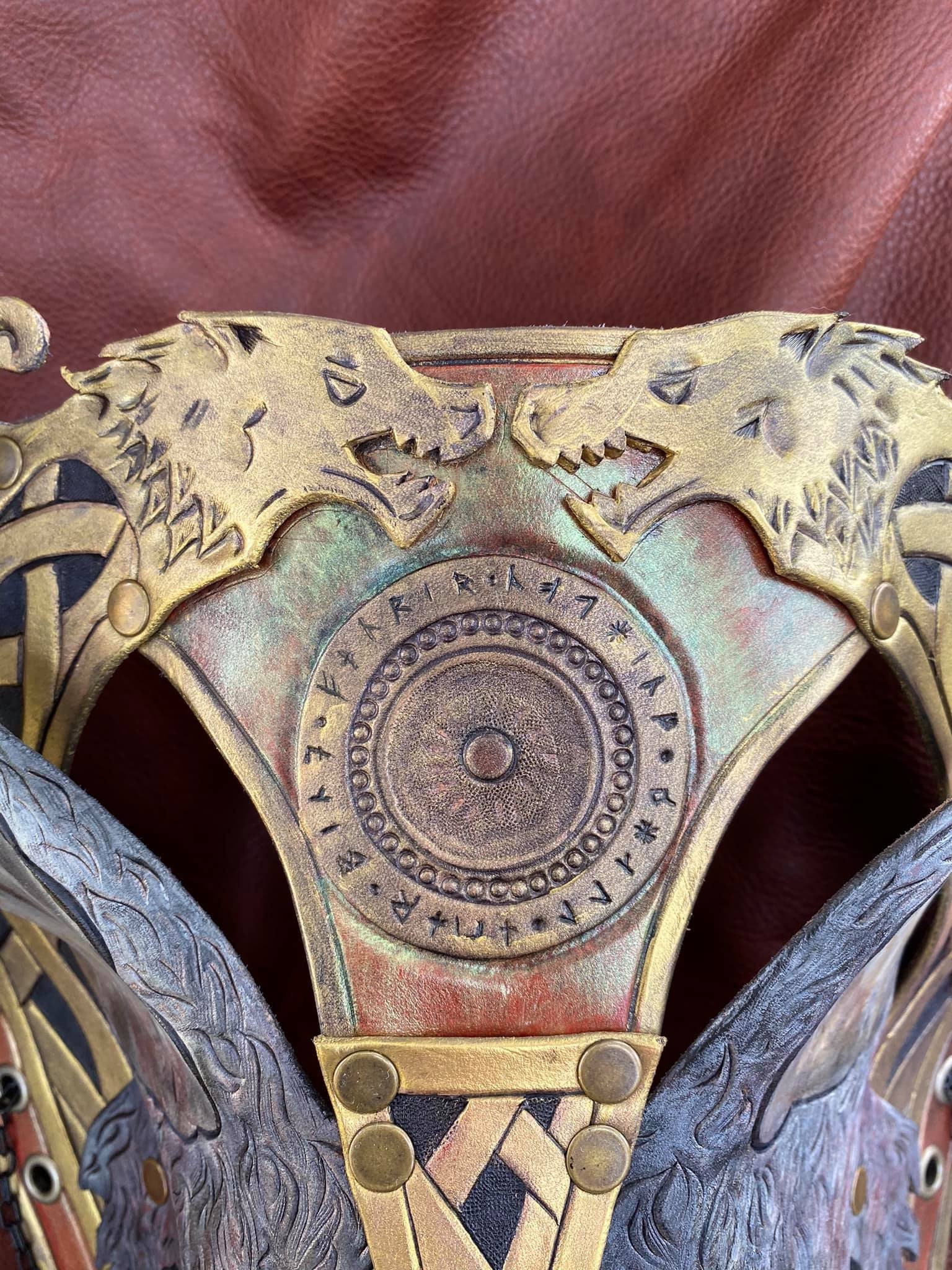 Made to Order: Norse Fenrir Wolf Leather Mask - Etsy