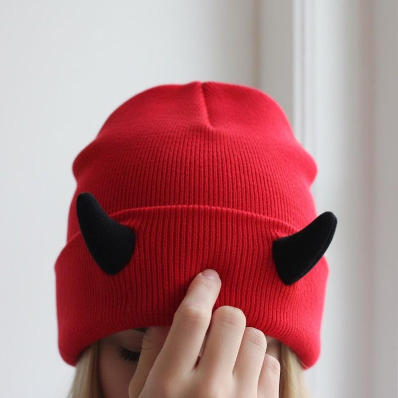 Devil Hat Winter - Etsy