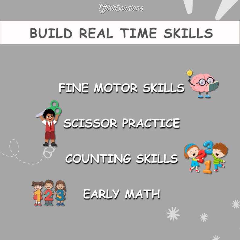 Count and Add Cut and Paste Worksheet | Numbers 1-10 Activity ...
