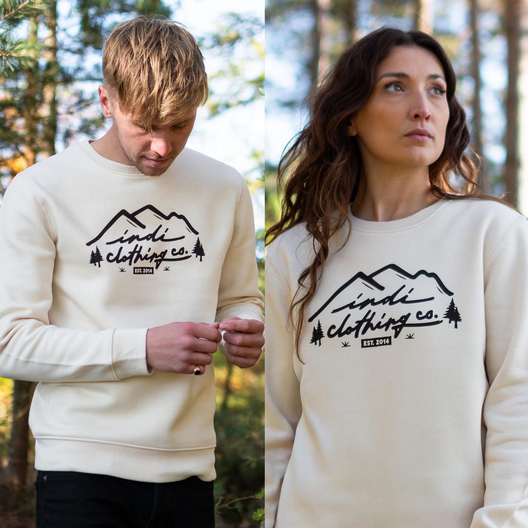 The Mountainscape Deluxe Sweater in Undyed Natural Raw - Unisex ...