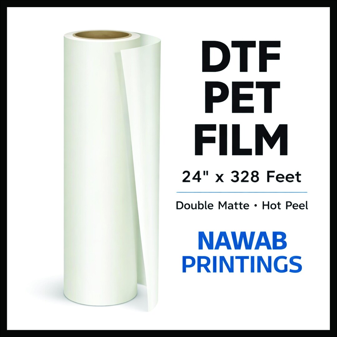 DTF Roll PET Film – Double Matte, 24 Inches X 328 Feet, Hot Peel - Etsy