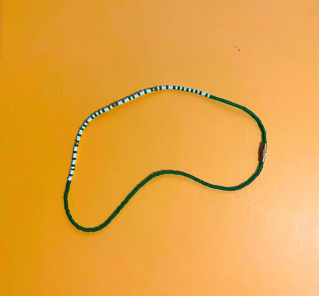 CUSTOM Morse Code Beaded Necklace - Etsy