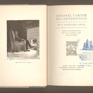 Colonel Carter of Cartersville by F. Hopkinson Smith 1891 Humorous ...