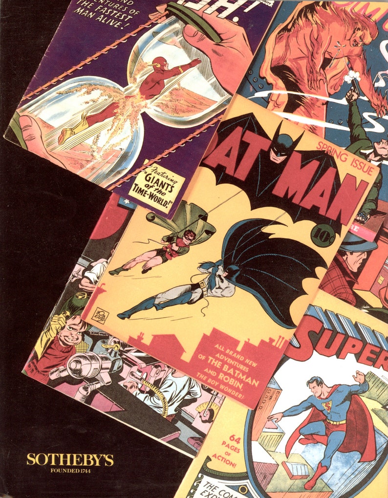 Sotheby's Auction Catalog for Comic Books and Comic Art - Etsy