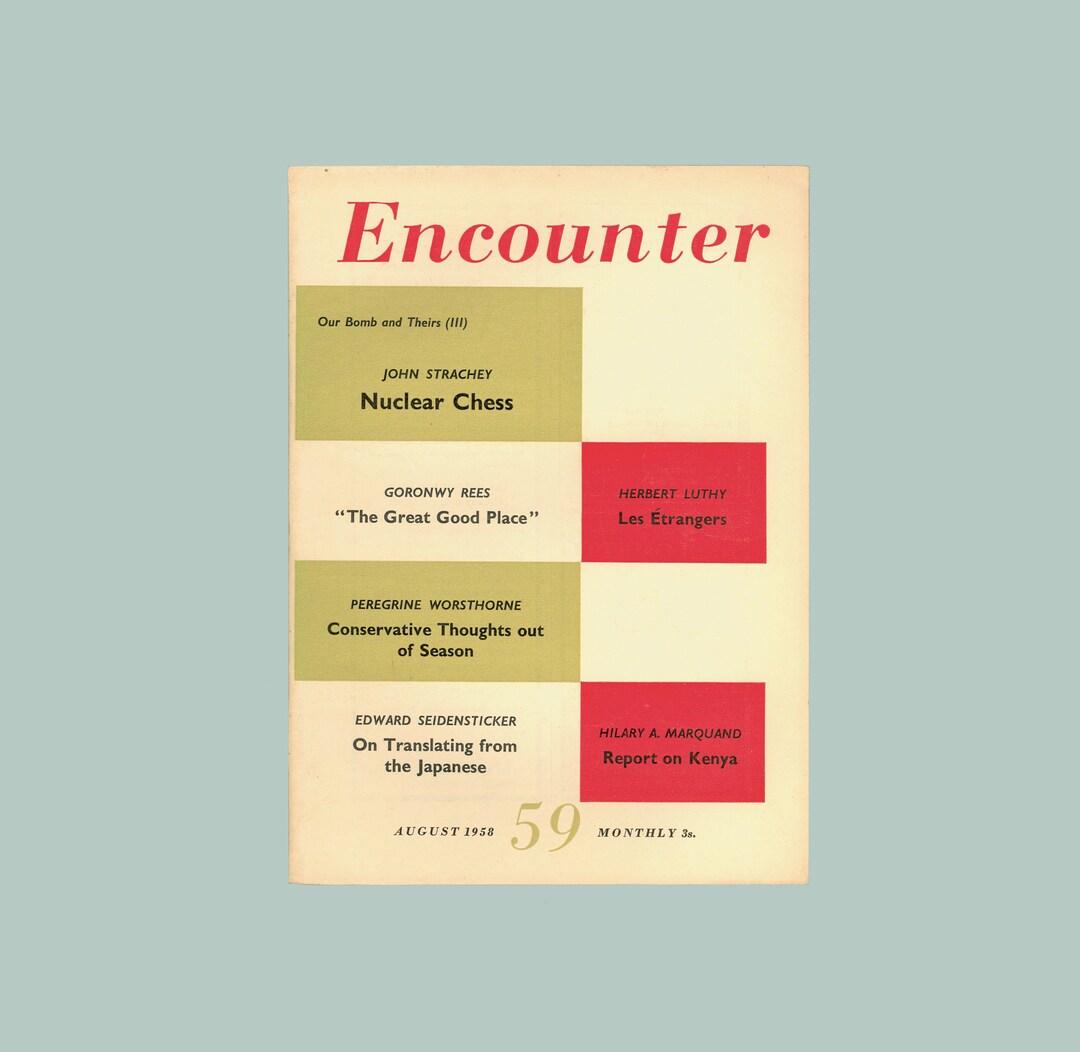 Encounter 59, 1958. Contains Nuclear Arms Race, Translating Japanese ...