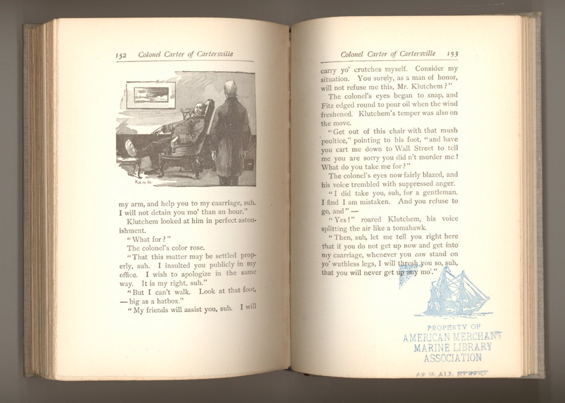 Colonel Carter of Cartersville by F. Hopkinson Smith 1891 - Etsy