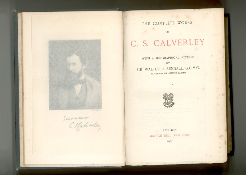Charles Stuart Calverley Complete Works The First Edition | Etsy