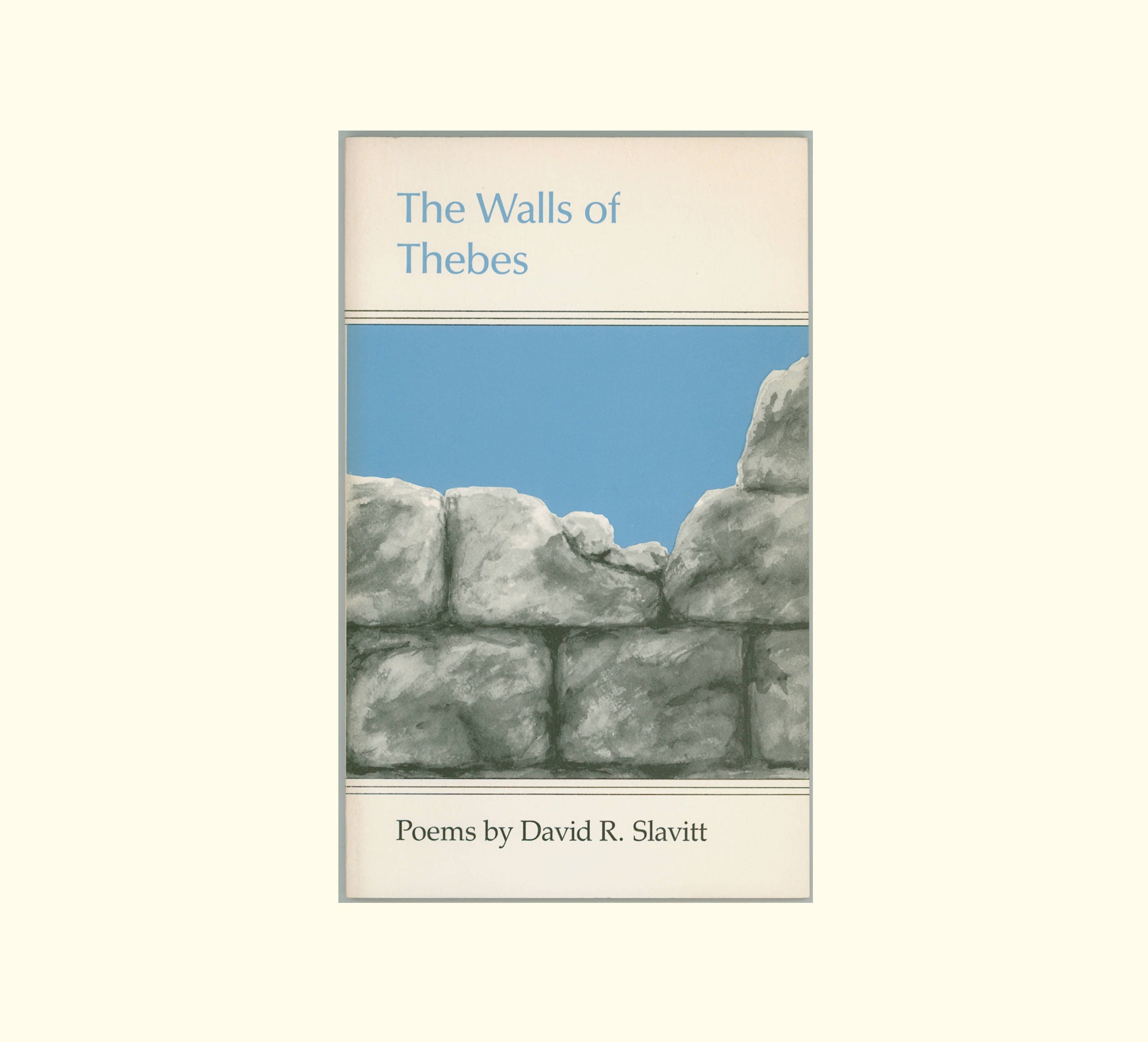 The Walls of Thebes, Poems by David R. Slavitt 1986 First Paperback ...