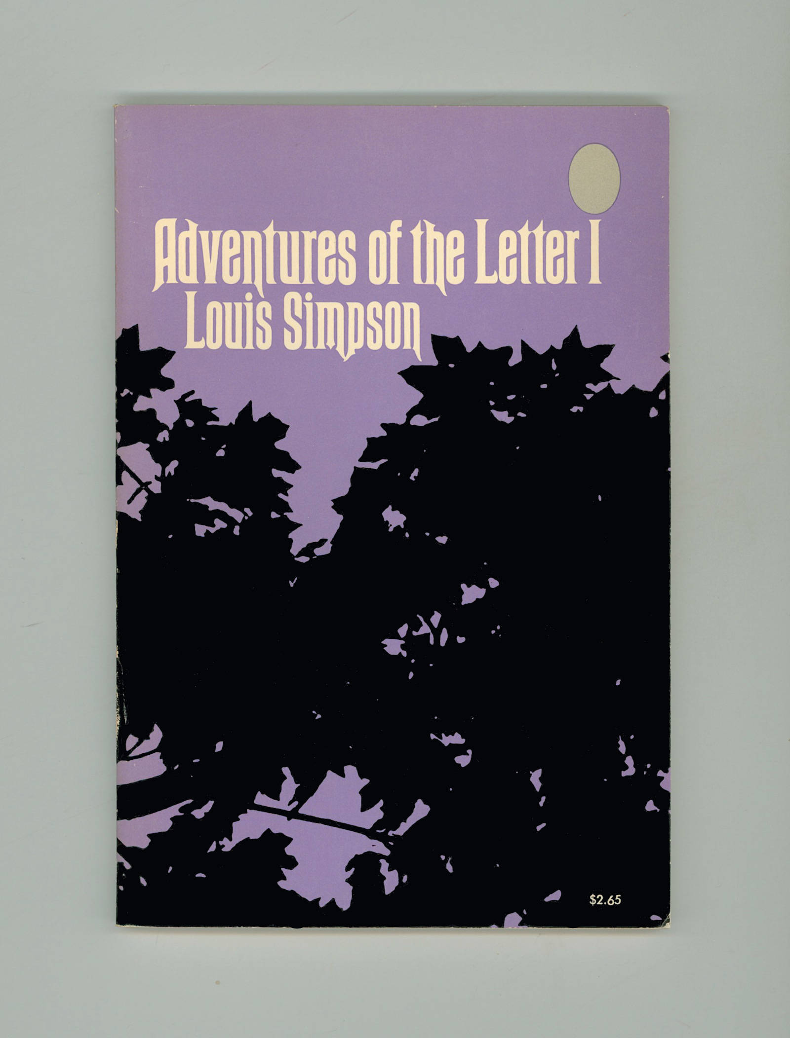 Adventures of the Letter I, Poems by Louis Simpson, 1971 First Edition ...
