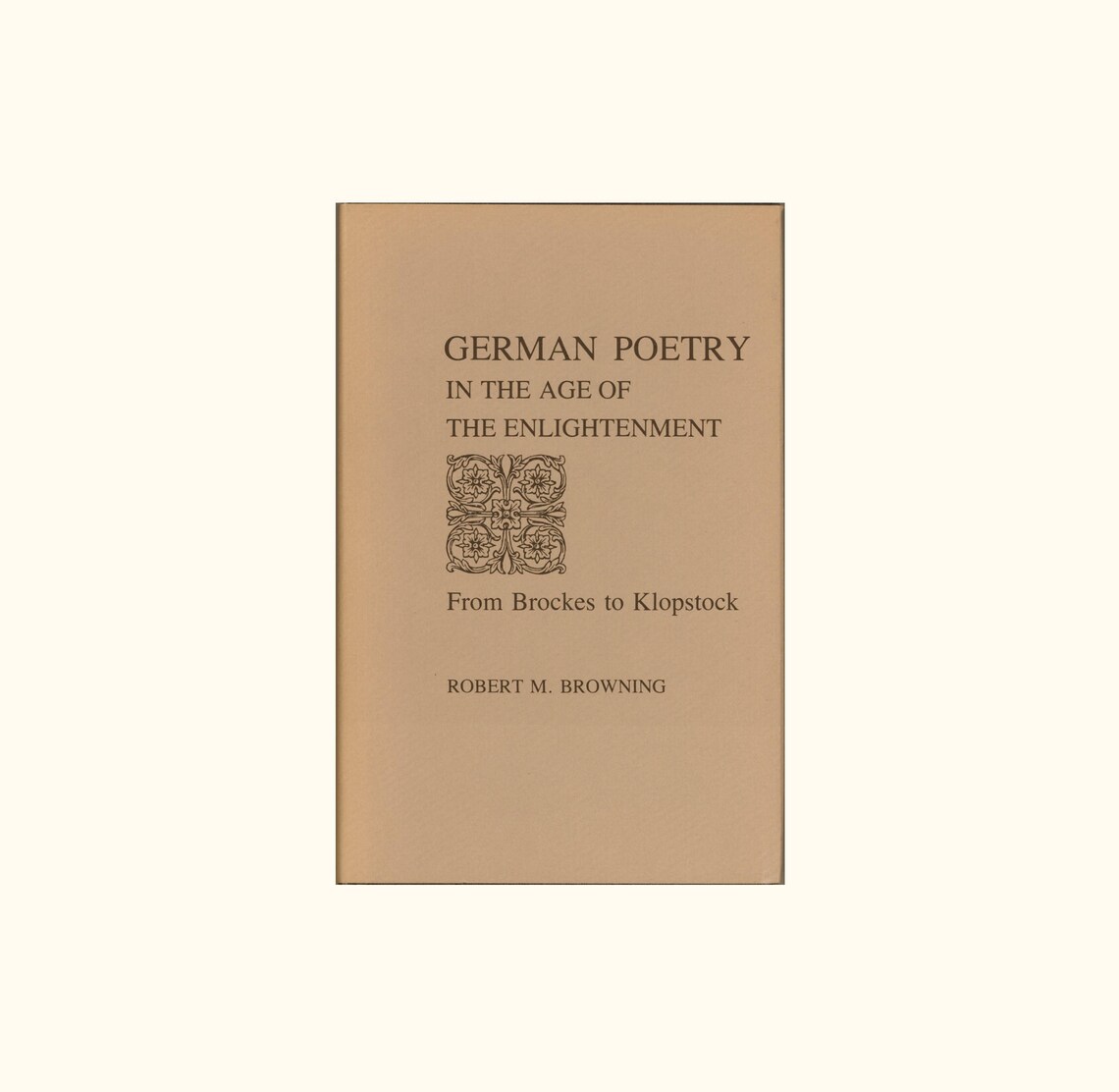 German Poetry in the Age of Enlightenment From Brockes to - Etsy