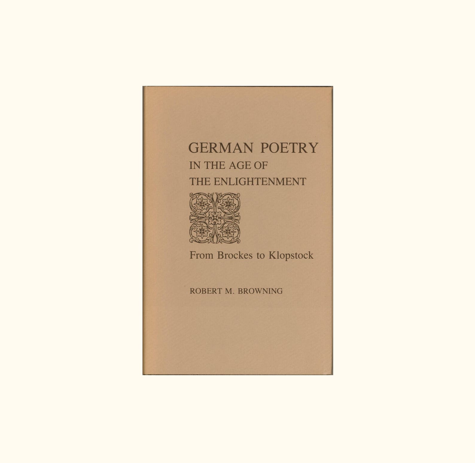 German Poetry in the Age of Enlightenment From Brockes to - Etsy