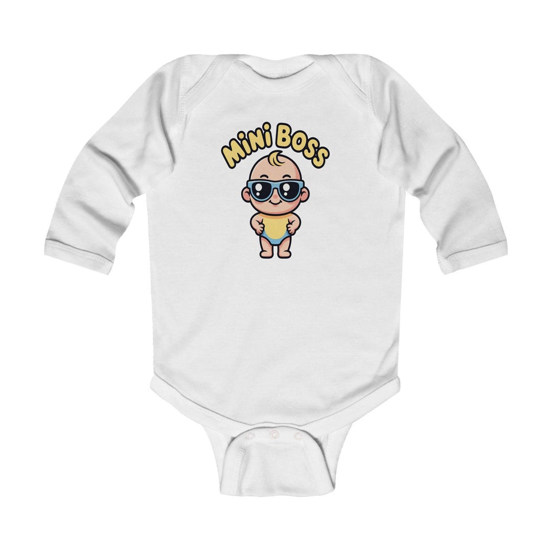 Mini Boss Baby Graphic Bodysuit | Infant Long Sleeve Bodysuit - Etsy