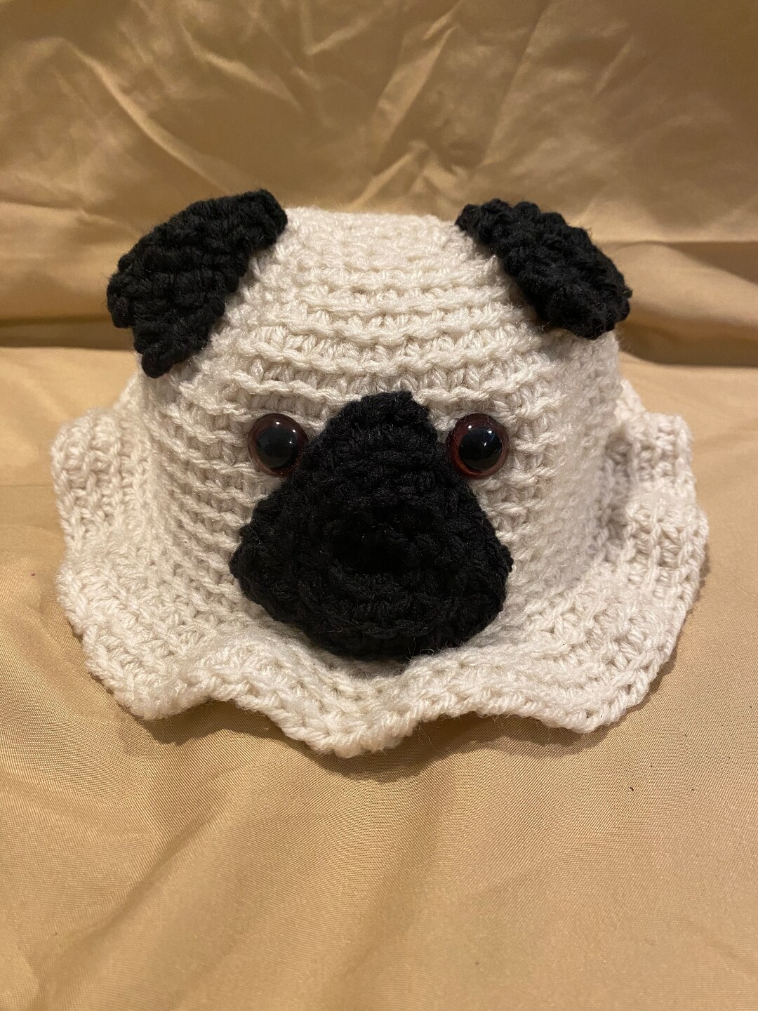 Crochet Pug Bucket Hat - Etsy