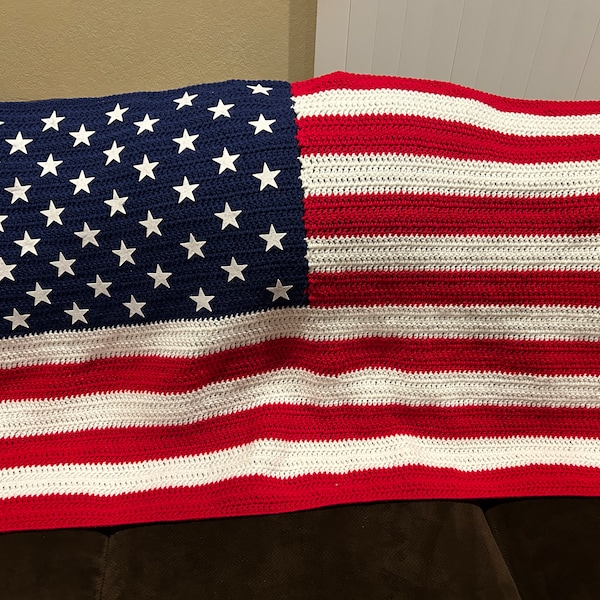 Flag Crochet Pattern - Etsy