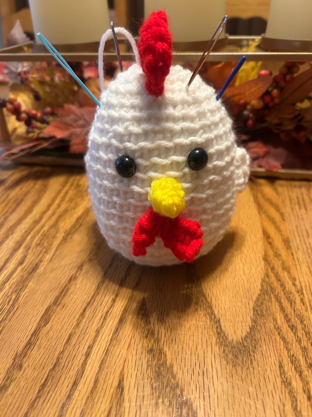Crochet Chicken Pin Cushion - Etsy