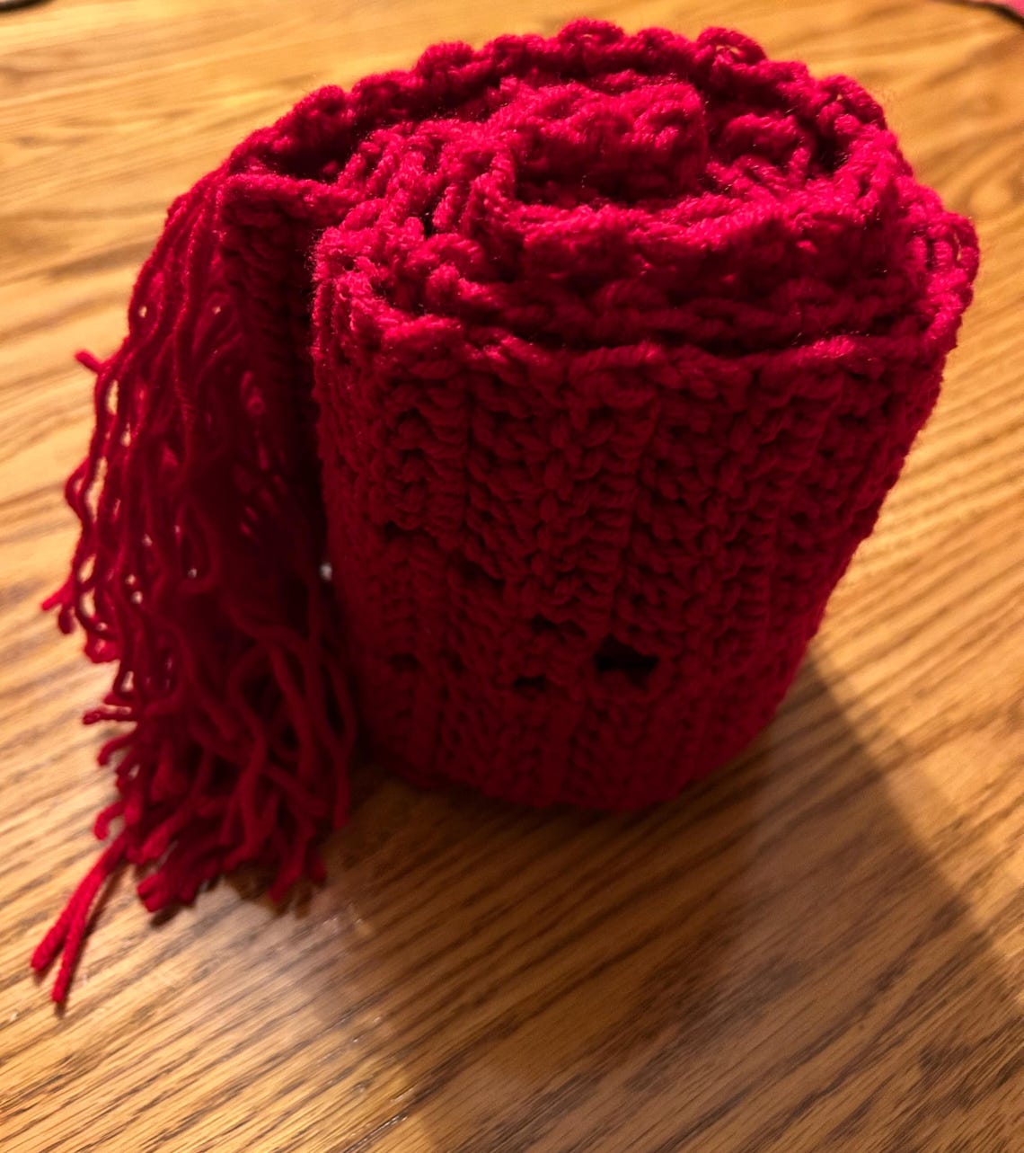 Crochet Heart Scarf - Etsy