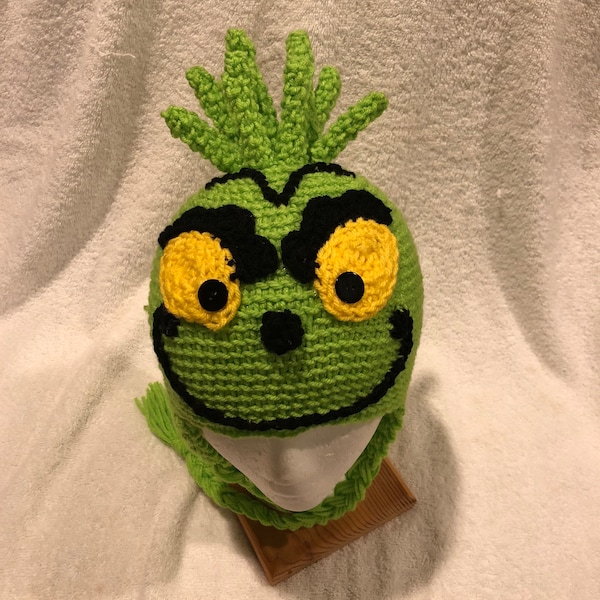 Green Monster Hat - Etsy