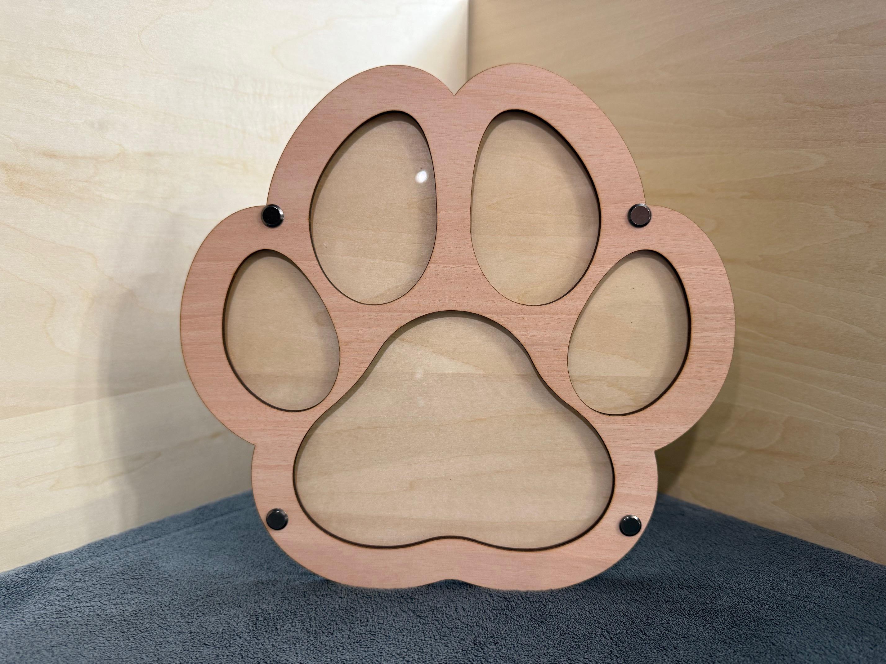 Paw Print Picture Frame - Etsy