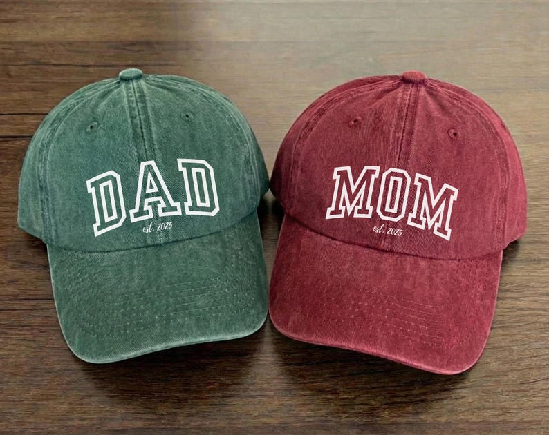 Custom Hat, Mom Cap With Date, Dad Cap With Date, Vintage Baseball Hat ...