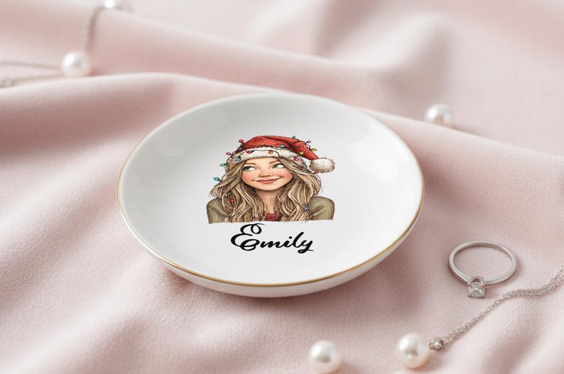 Personalized Whimsical Women Characters Trinket Dish, 33 Options Women ...